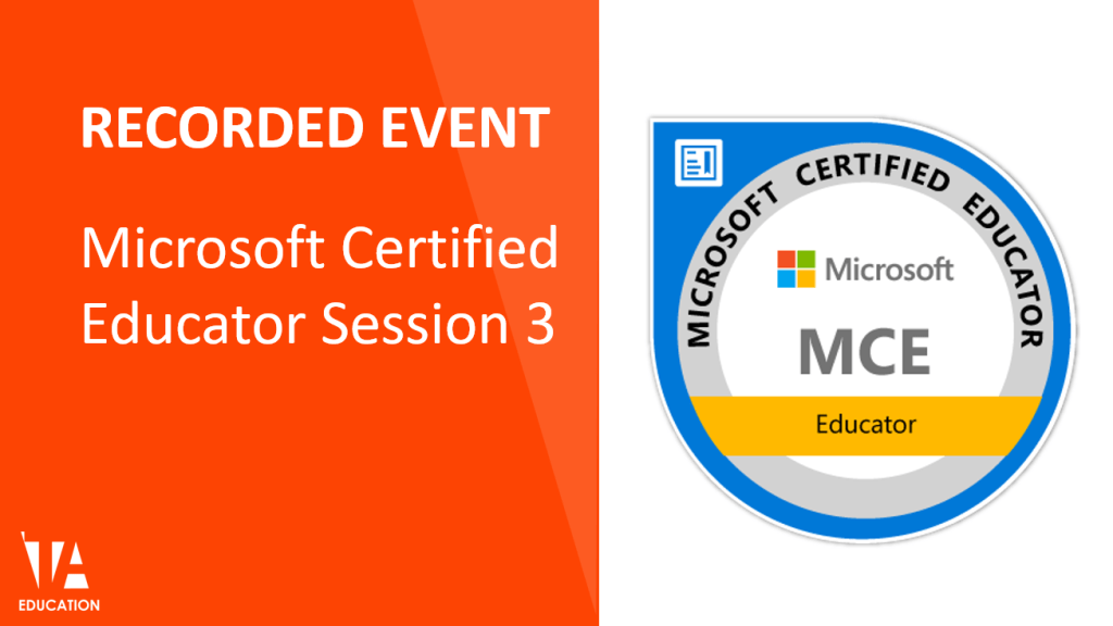 Microsoft Certified Educator Session 3 – Tablet Academy – Professional ...